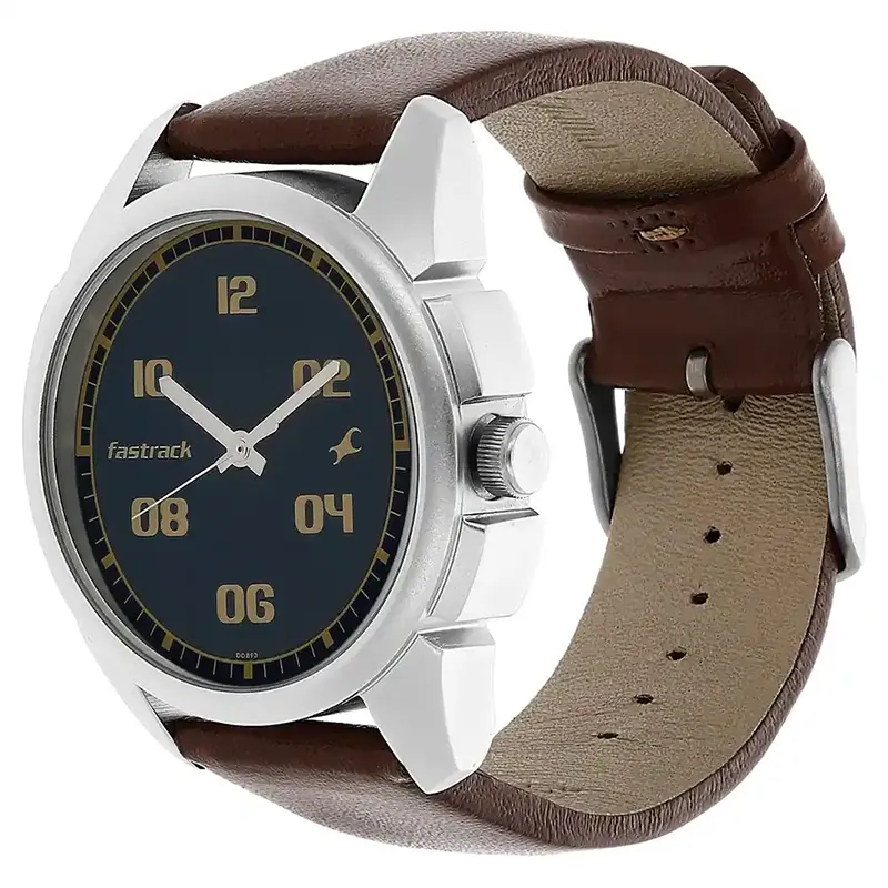 Fastrack 3124SL02 Bare Basic Blue Dial Men's Watch