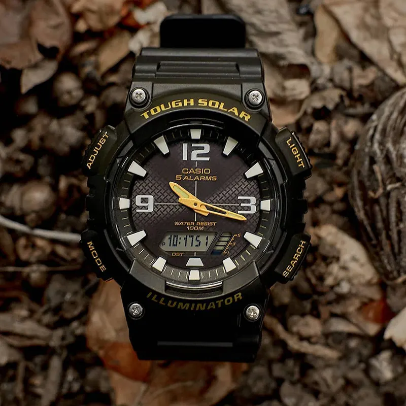 Casio AQ-S810W-1BV Solar Powered Dual Time Men's Watch